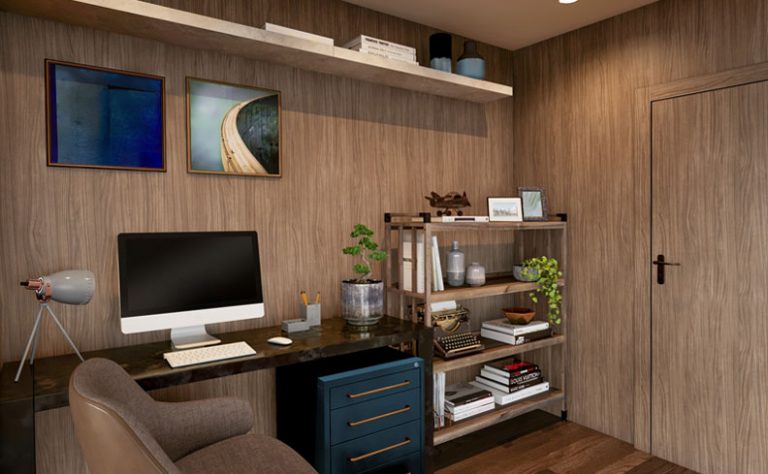 Home office integrado: 5 soluções para montar e organizar | TokEmCasa